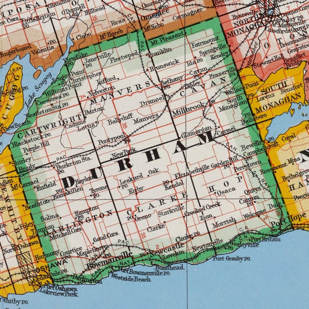 History of Durham Region Boundaries – Durham Region Genealogy